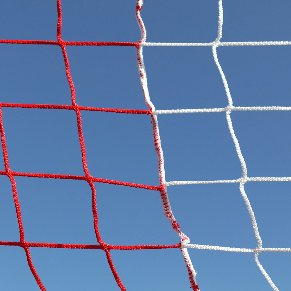 16x6ft Vertical Two-Coloured Football Nets - Knotless - Mark Harrod Ltd.