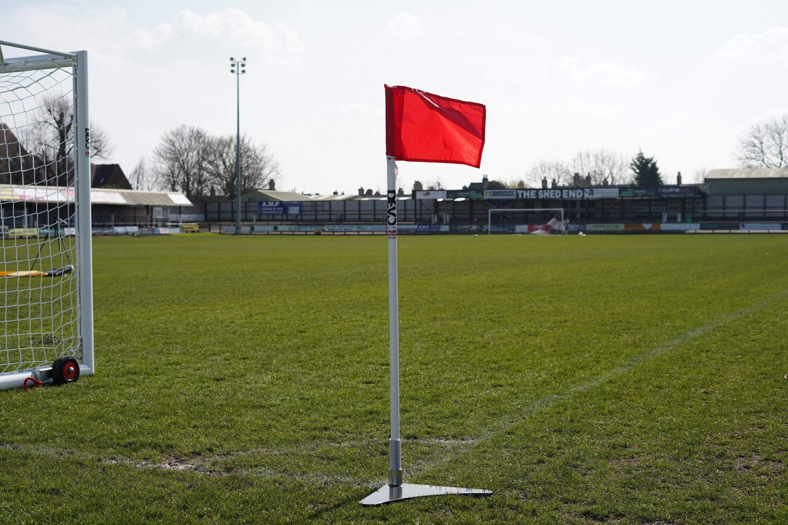 Premium Spring Back Corner Flag Base Package - freestand x 4 - Mark Harrod Ltd.