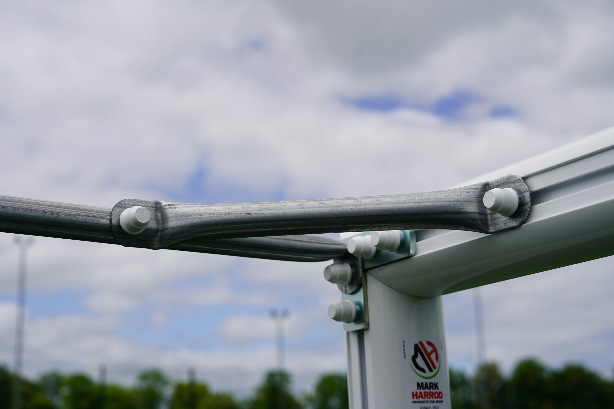 Standard Net Stanchions with Brace for Aluminium Goals - Mark Harrod Ltd.