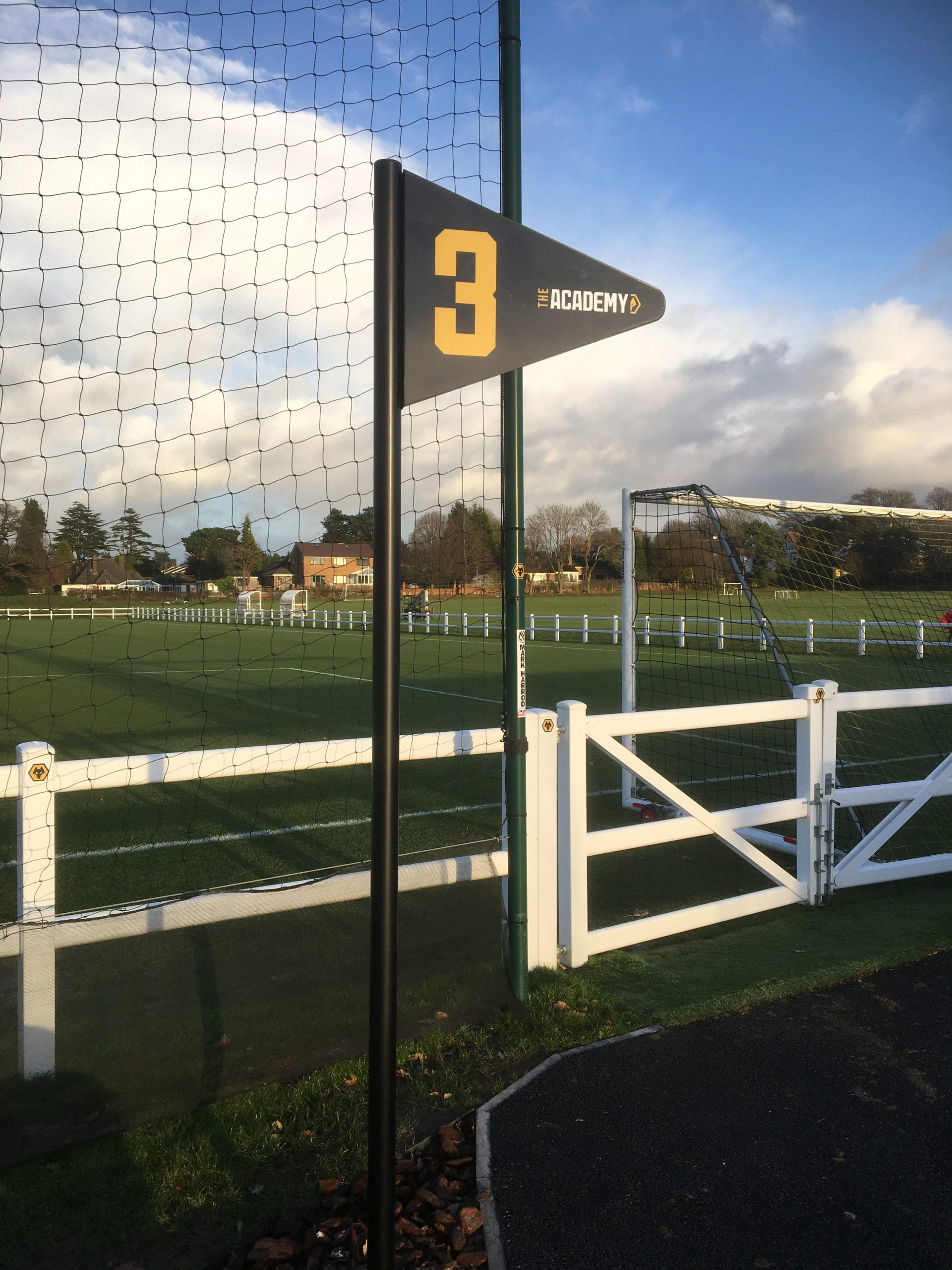 Steel Pitch Marker Sign - Mark Harrod Ltd.