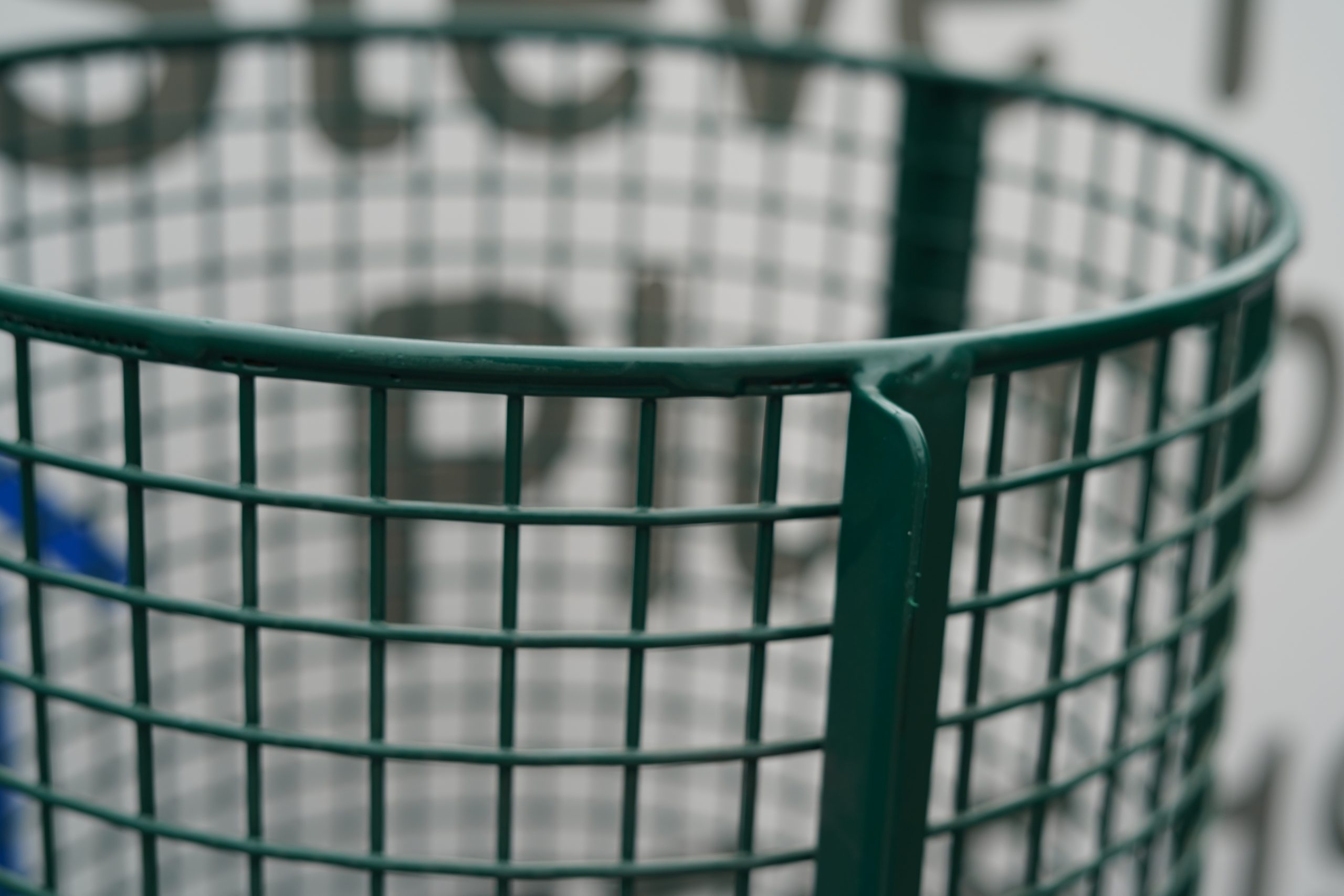 Wire Mesh Litter Bin - Pitch Bins by Mark Harrod Ltd.