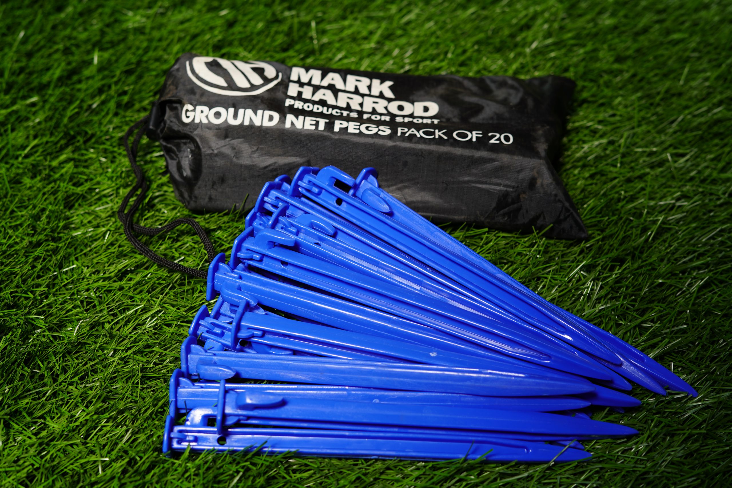 Plastic Net Pegs - 8" Plastic Net Pegs and Bag - Football Post Setup Set
