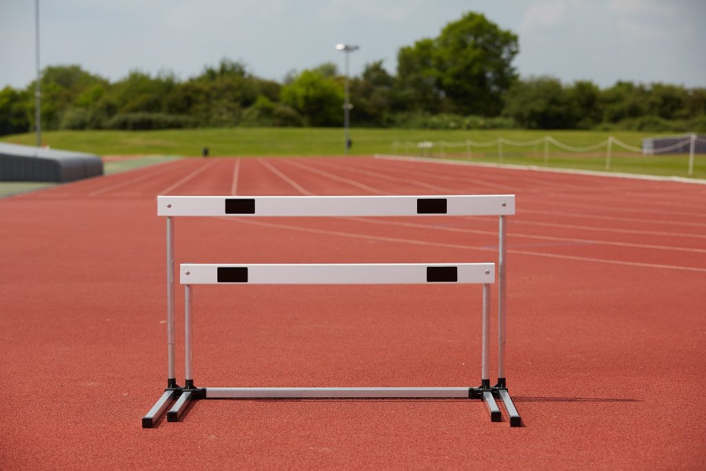 SCHOOLS ALUMINIUM HURDLES - Set of 5 - 2 Sizes