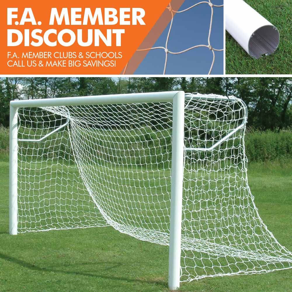 Aluminium Socketed Standard 12x6 Goal Package | Mark Harrod Ltd