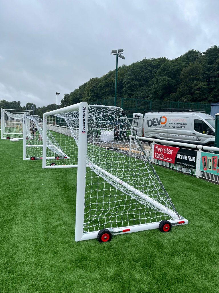 12x6ft Easylift Portable Goals – Self Weighted Aluminium Package - Mark ...