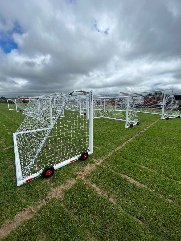 12x6ft Easylift Portable Goals – Self Weighted Aluminium Package - Mark ...
