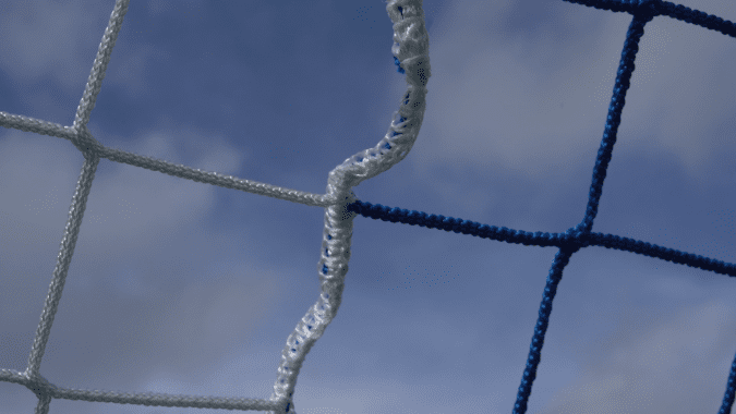 5-A-Side Vertical Two-Coloured Nets - Knotless