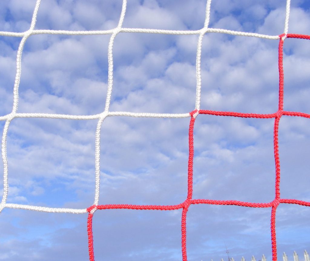 24x8ft Diagonal Football Box Goal Nets - Knotless