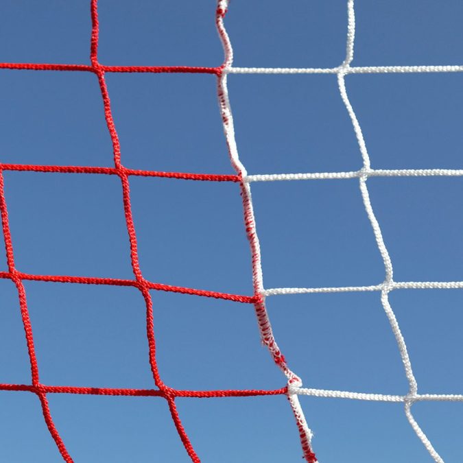 24x8ft Vertical Football Box Goal Nets - Knotless - Mark Harrod Ltd.